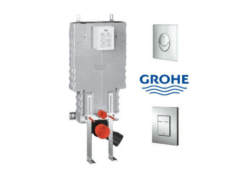 38642001 מיכל הדחה סמוי גרואה כולל רגליים GROHE - OM DESIGN - מוצרי אמבטיה